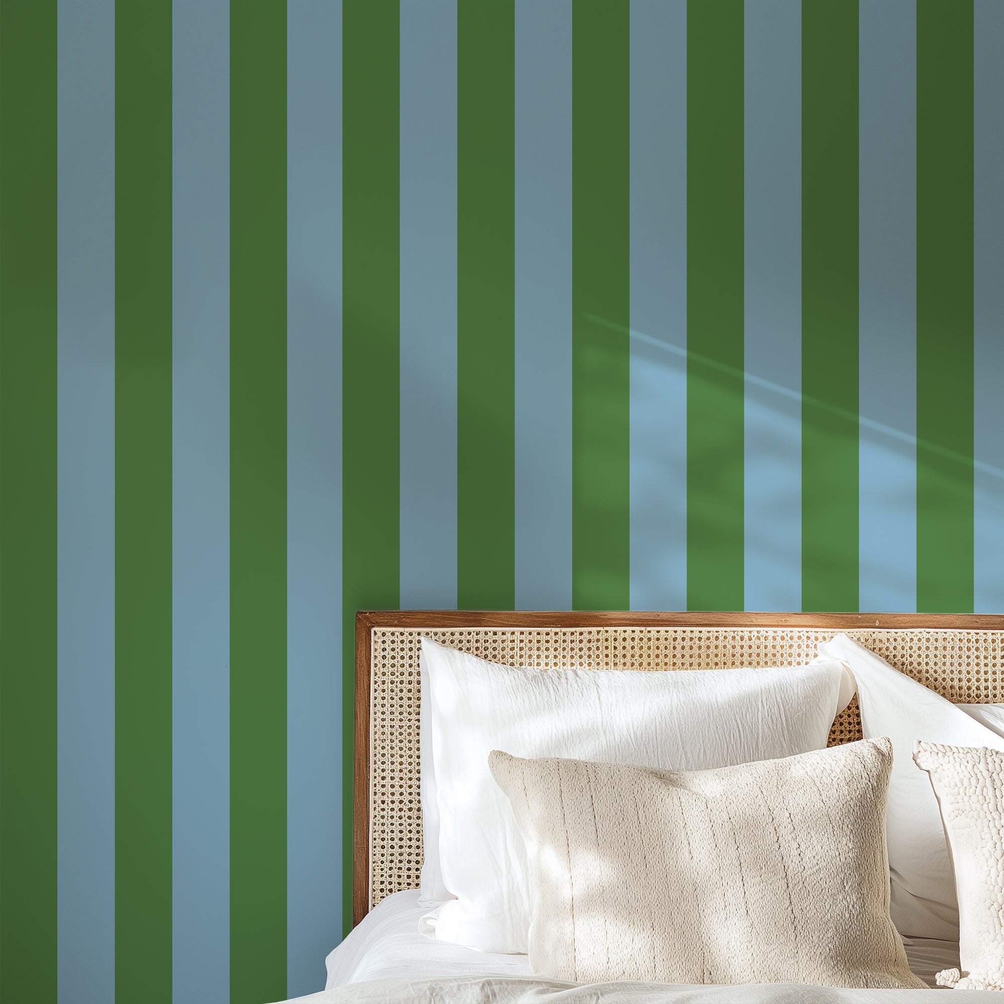 STATELY STRIPE WATERMELON WALLPAPER – OhSoDaisy