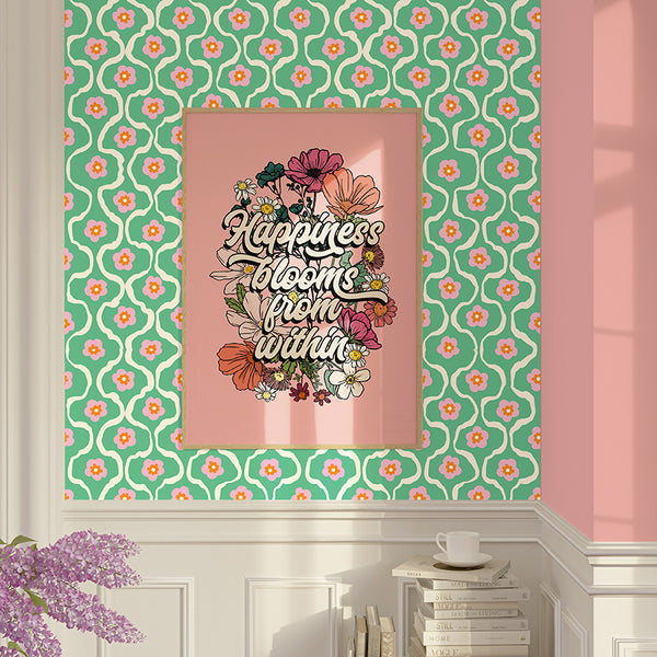 WIGGLE WIGGLE GREEN WALLPAPER – OhSoDaisy